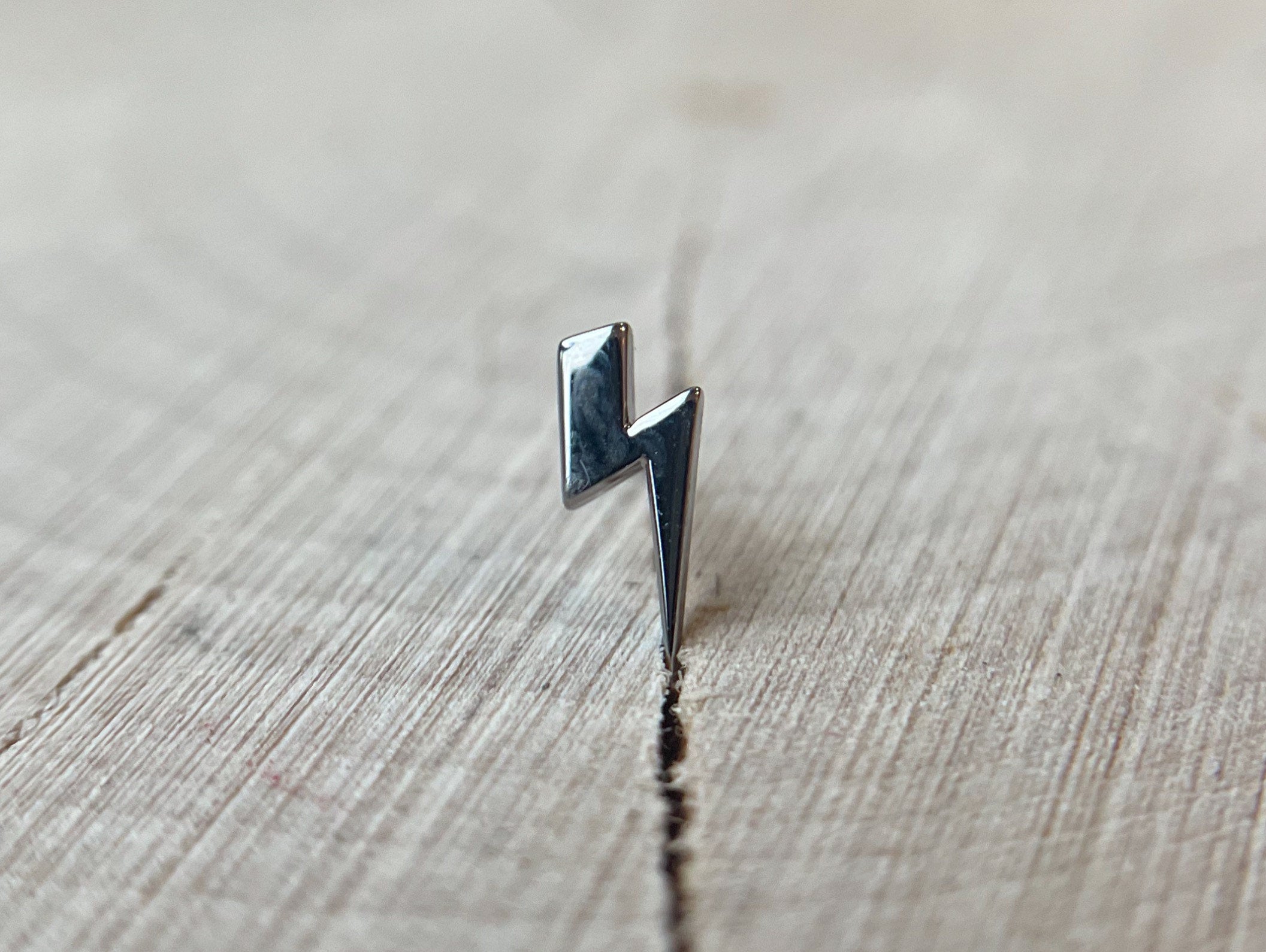 Titanium Lightning Bolts by Anatometal | Diamond Heart Studios